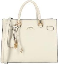 Liu Jo Manhattan Cream, Similicuir &eacute;cologique, 32 x 26 x 16 cm, avec bandouli&egrave;re r&eacute;glable et amovible, 3 compartiments