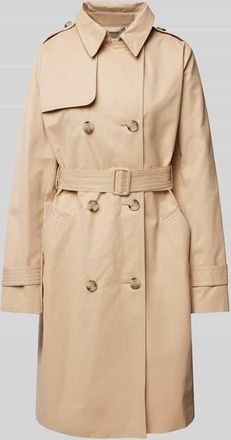 s.Oliver Red Label Slim Fit Trenchcoat aus Baumwoll-Mix mit Streifen-Futter