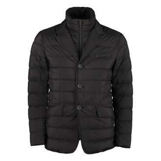 Herno Daunenjacke mit Kn&ouml;pfen - - Jackets - Herren - Schwarzk - S