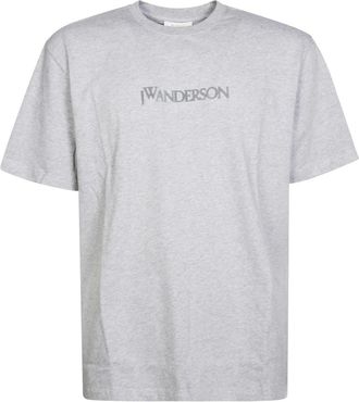 J.W.Anderson Homme, Tops, Gris, Taille: S T-shirt Casual en Coton pour Homme