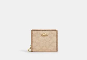 Coach Portemonnaie mit Druckverschluss aus Signature-Canvas