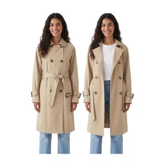 Emma & Gaia Damen, M&auml;ntel, Beige, 2XLGr&ouml;&szlig;e