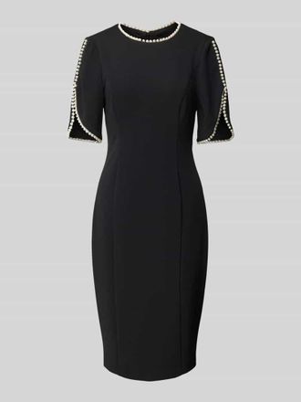 Adrianna Papell Knielanges Cocktailkleid mit Zierperlen