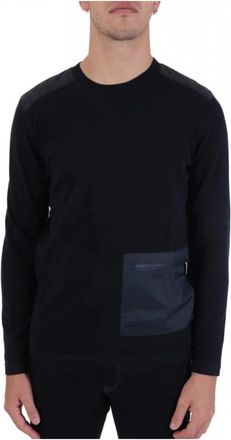 Karl Lagerfeld Homme, Tops, Bleu, Taille: M Pull ras du cou