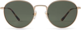 Kapten & Son Sonnenbrille London Gold Green | Unisex | Stylische Sunglasses aus ausgew&auml;hlten Materialien | Zuverl&auml;ssiger Sonnen- und UV-Schutz | Rahmenbreite: 135,
