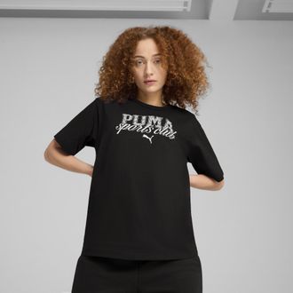 Puma CLASS Kurzes Relaxed Fit T-Shirt Damen, Kleidung, Schwarz, M