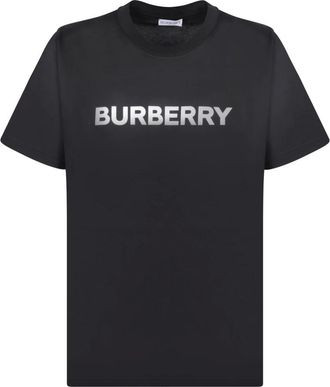 Burberry Femme, Tops, Noir, Taille: 38 FR T-shirt Noir Style D&eacute;contract&eacute;
