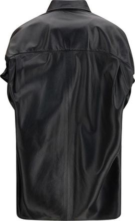 Balenciaga Tucked Sleeves Shirt - Black