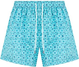 Fedeli Homme, Maillots de bain, Bleu, Taille: 2XL Madeira Swim Shorts