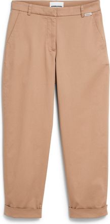 Armedangels Damen Chino Hose aus Bio-Baumwoll Mix KAADWI Relaxed Fit Cinnamon Dust
