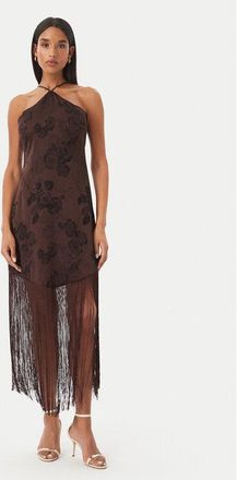 Vero Moda Coctailkleid Tathiana 10355696 Dunkelbraun Regular Fit