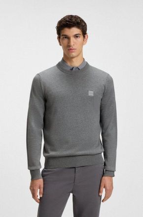 HUGO BOSS Strickpullover Kanovano mit Rundhalsausschnitt