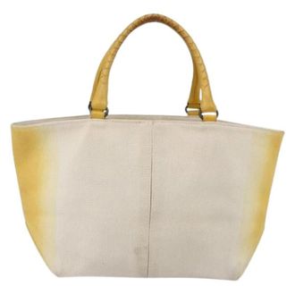 Bottega Veneta Pre-owned Canvas Tote - - Pre-owned - Damen - Gelb - ONE SIZE