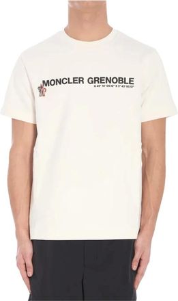 Moncler Homme, Tops, Beige, Taille: XL SS T-Shirt