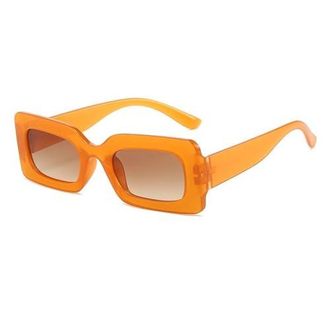 Generic Lunettes De Soleil Carr&eacute;es &Agrave; Petite Monture For Hommes, For Lext&eacute;rieur, Les D&eacute;placements, Vacances(Orange)
