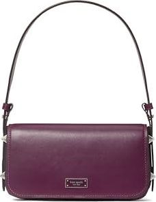 Kate Spade New York Liv Sac à bandoulière en cuir lisse, Agate violette, Taille unique