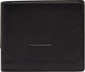 Piquadro Homme, Accessoires, Noir, Taille: ONE Size Portefeuille avec fen&ecirc;tre didentification relevable
