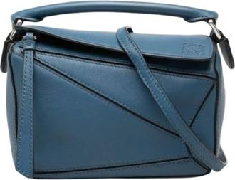Loewe Sac bandouli&egrave;re Mini Puzzle doccasion - Femme - Pre-owned - Bleu - Taille: ONE Size