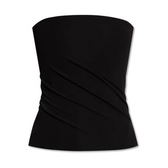 Versace Top mit freien Schultern - - Tops - Damen - Schwarzk - XS