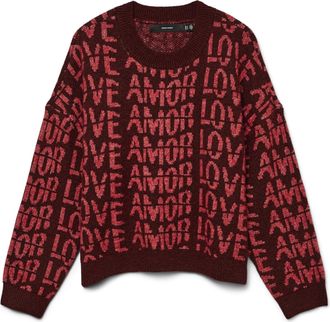 Vero Moda Vmlove Ls O-Neck Pullover Boo