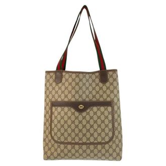 Gucci Sac bandouli&egrave;re fourre-tout vintage GG Supreme pr&eacute;-poss&eacute;d&eacute; - Femme - Pre-owned - Beige - Taille: ONE Size