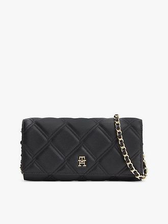 Tommy Hilfiger Portefeuille &agrave; cha&icirc;ne matelass&eacute; &agrave; monogramme TH