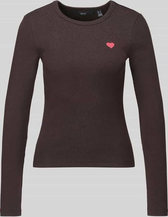 Vero Moda Langarmshirt mit kleinem Herz-Detail