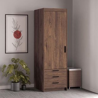 Furnix Der Kleiderschrank Eliza 60 cm Schrank mit drei Schubladen Lefkas - Furnix