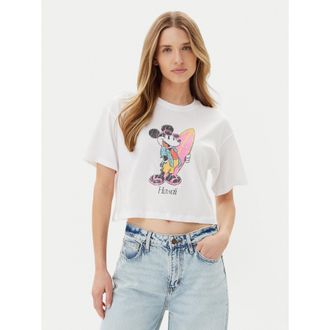 Only T-Shirt Mickey Minnie 15348126 Wei&szlig; Regular Fit