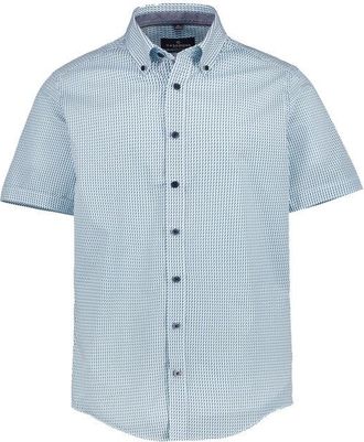 Casamoda CasaModa Herren Kurzarmhemd blau Baumwolle