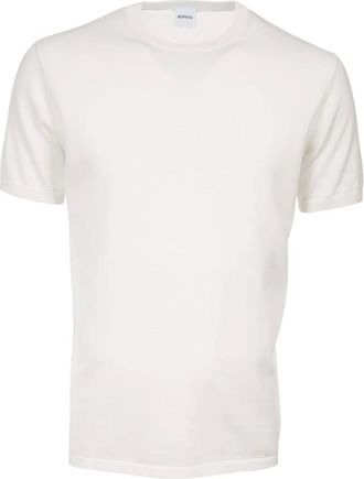 Aspesi Homme, Tops, Blanc, Taille: M T-shirt &agrave; col rond