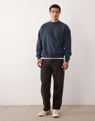 Abercrombie & Fitch Sweat basique - Bleu marine
