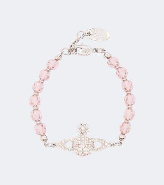 Vivienne Westwood Armband Messaline Orb mit Zierperlen