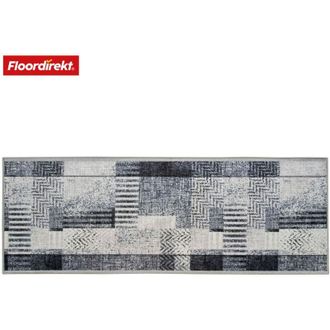 Floordirekt Floordirekt - Teppich-L&auml;ufer auf Ma&szlig; Cordoba Graut&ouml;ne mit Muster rutschfest & robust 80 Breitex 350 cm