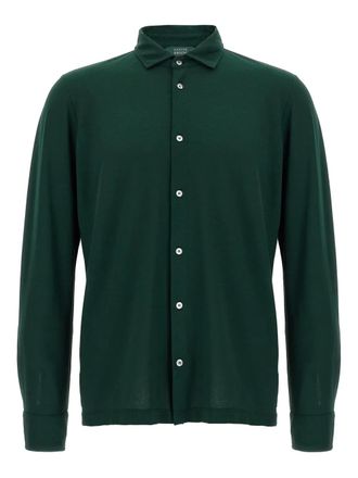 Zanone chemise boutonnée à manches longues - Vert