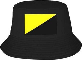 Generic Chapeau De Seau Drapeau Ancap Chapeaux De Soleil De Plage Pliable Mode Bonnet De Soleil, pour Le Camping, Sports, Plage, 56-58cm
