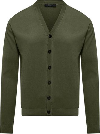 Bomboogie Homme, Pulls, Vert, Taille: 2XL Cotton Cardigan