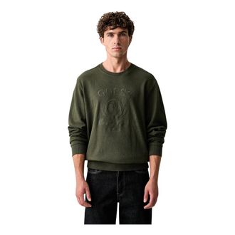 Guess Gestickter Logo-Sweatshirt - - Sweatshirts & Hoodies - Herren - Gr&uuml;n - M