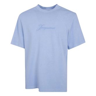 Jacquemus Homme, Tops, Bleu, Taille: M Le Tshirt Pigmento