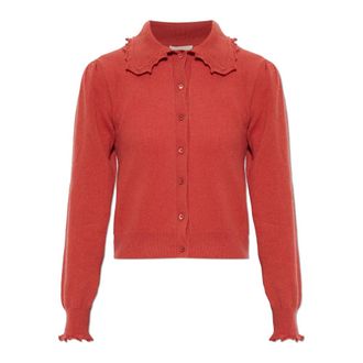 Ulla Johnson Cardigan Kalila - Femme - Pulls - Rouge - Taille: 40 FR