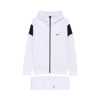 HUGO BOSS SW Trainingsanzug Set - - Sport - Herren - Wei&szlig; - L