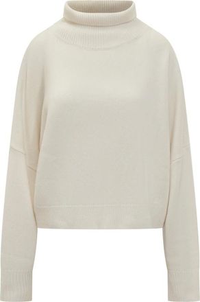 Loulou Studio Femme, Pulls, Beige, Taille: 42 FR Luke Stand Collar Sweater