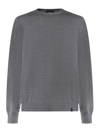 Fay Pull Col Rond - Gris