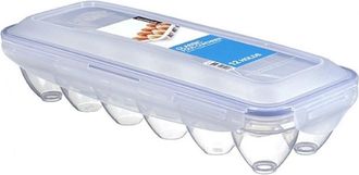 LocknLock Lock & Lock 3 x Eier Spender, f&uuml;r 12 Eier, Transparent, Polypropylen, Rechteckig