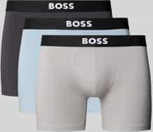 HUGO BOSS Regular Fit Trunks aus Baumwoll-Elasthan-Mix im 3er-Pack