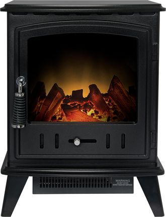 Adam Aviemore Elektrokamin in Schwarz