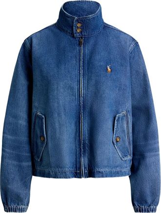 Polo Ralph Lauren Jeansjacke mit Pony-Stickerei - Blau
