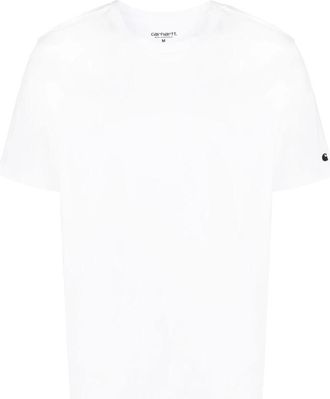 Carhartt Work in Progress Homme, Tops, Blanc, Taille: XL S/S Base T-Shirt