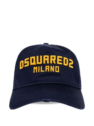 Dsquared2 Baseballkappe mit Stickerei - Blau