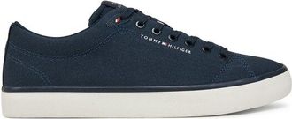 Tommy Hilfiger Sneakers aus Stoff Hi Vulc Low Core Canvas FM0FM05396 Dunkelblau